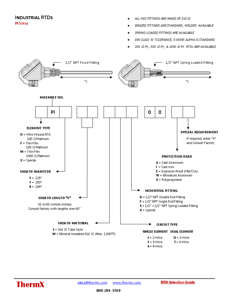 Industrial RTD - ThermX Southwest