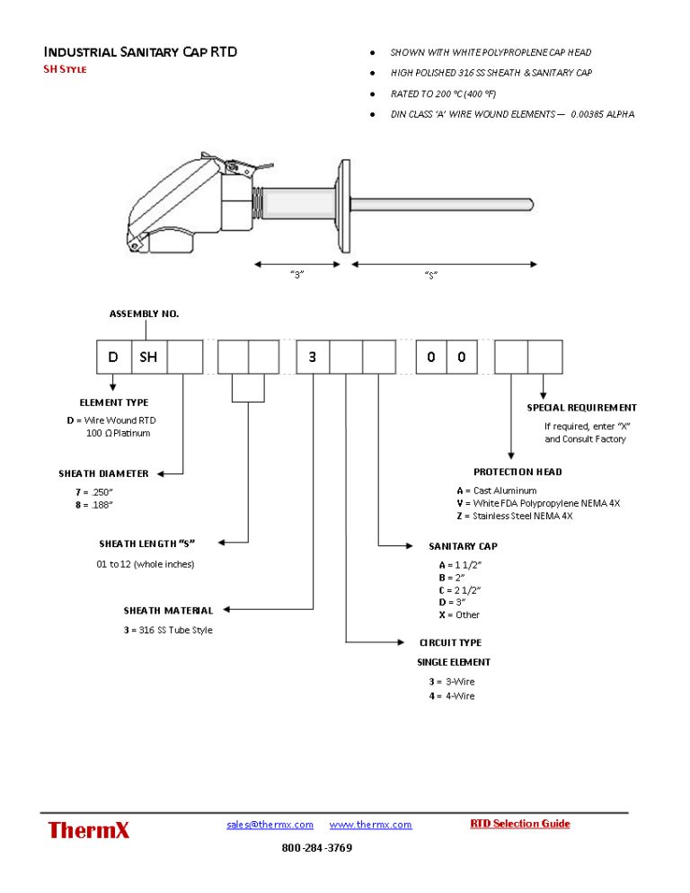 Industrial Sanitary Cap RTD - ThermX Southwest