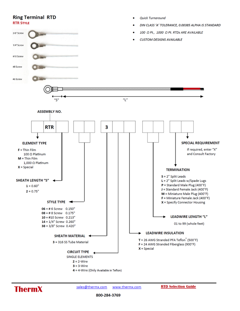 Ring Terminal RTD - ThermX Southwest
